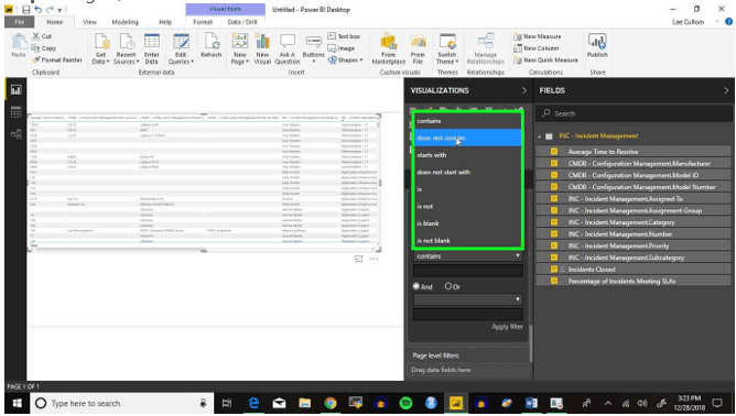 Creating a Basic Basket Analysis with Quick Insights For ServiceNow in ...