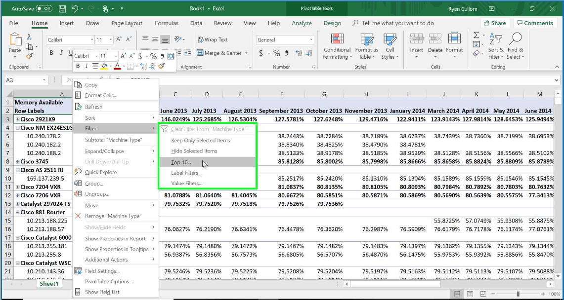 How to Perform a Historical Memory Utilization with Capacity Management ...