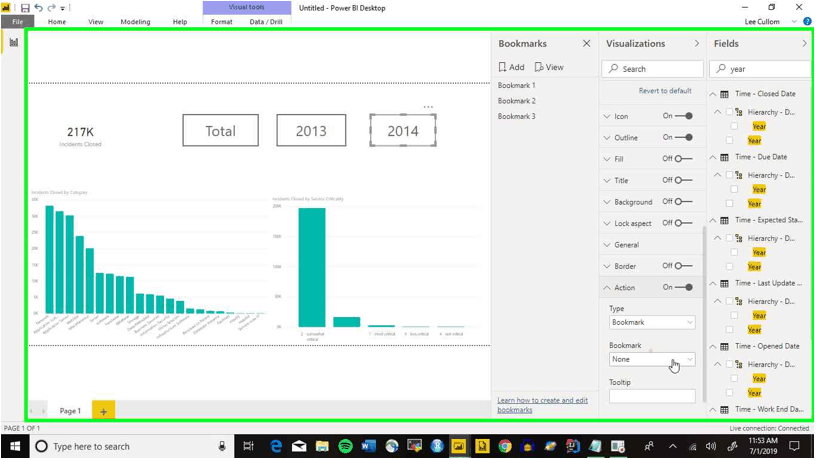 How to Use Bookmarks with Filters in Power BI | Northcraft Analytics